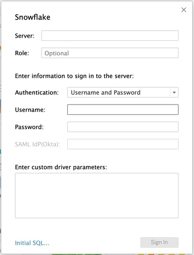 Tableau - Snowflake key-pair authentication Tableau - Snowflake key-pair authentication